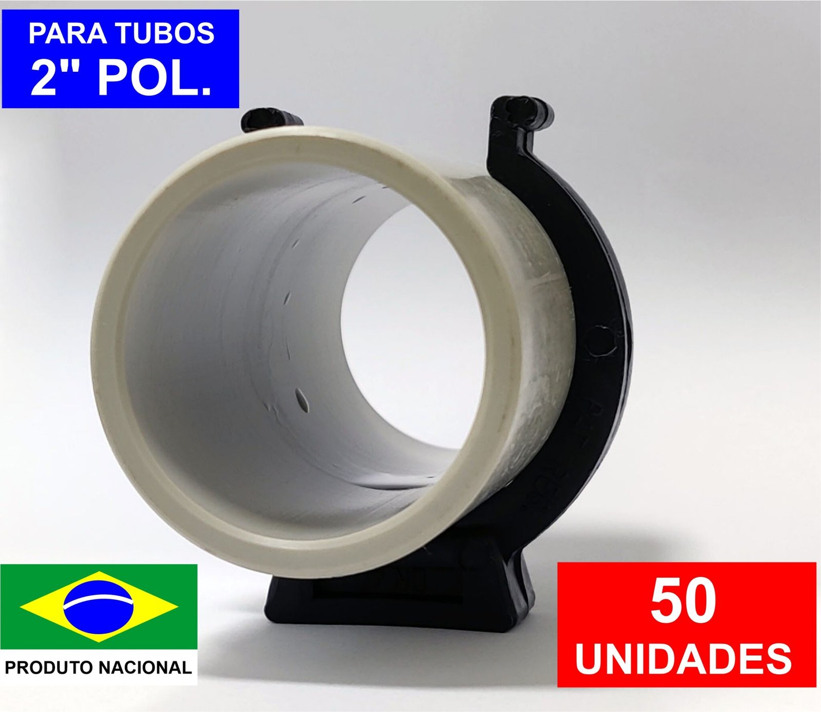 abraçadeira plástica para tubos 2 e polegadas dn50 - Goema